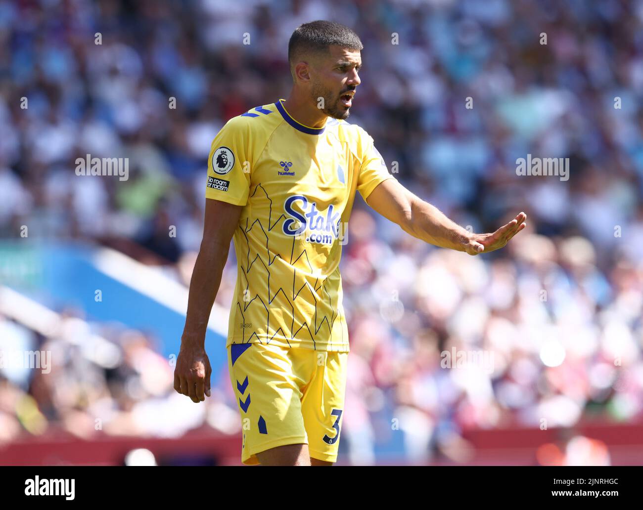 Birmingham, England, 13th August 2022. Conor Coady of Everton during ...
