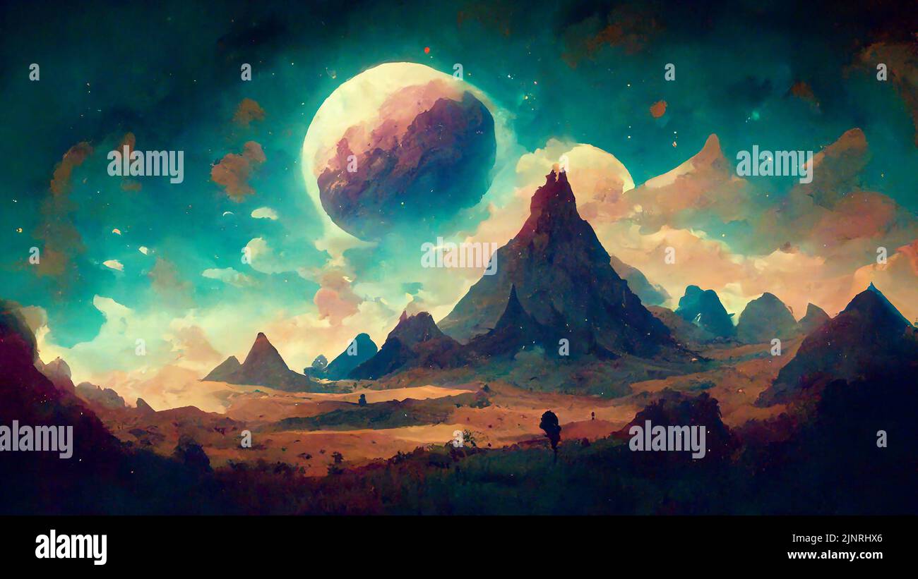 Interstellar painting hi-res stock photography and images - Alamy