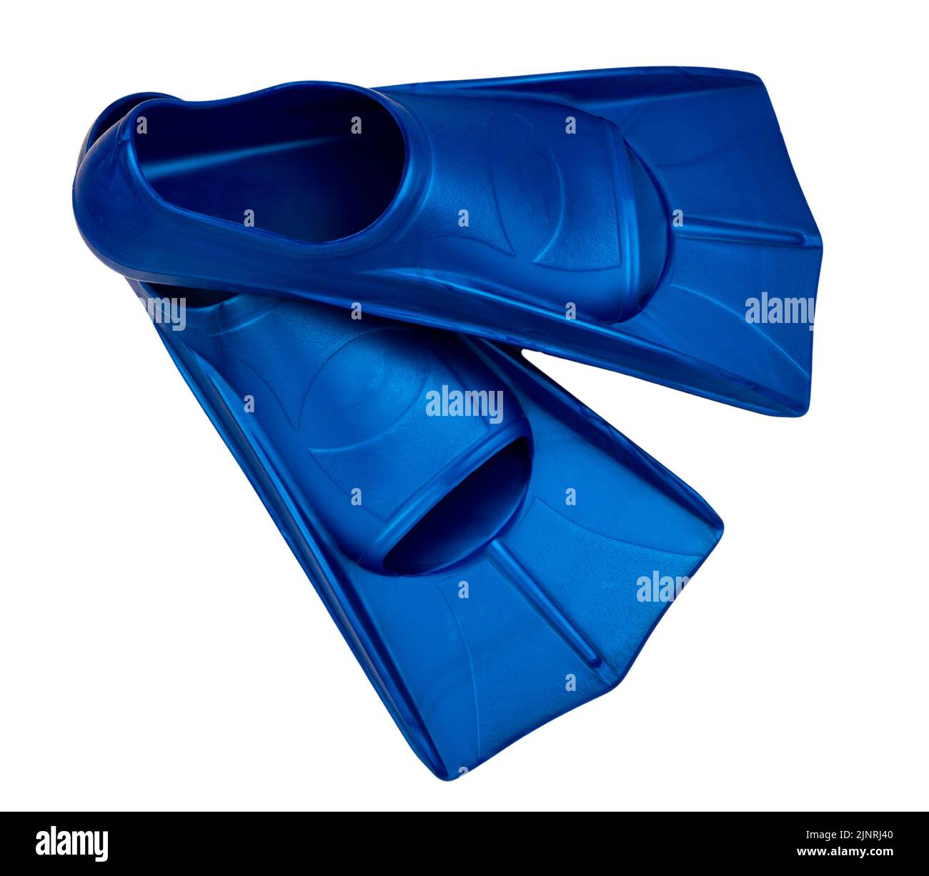 Fins are isolated on a white background. Flippers. Open toe and closed ...