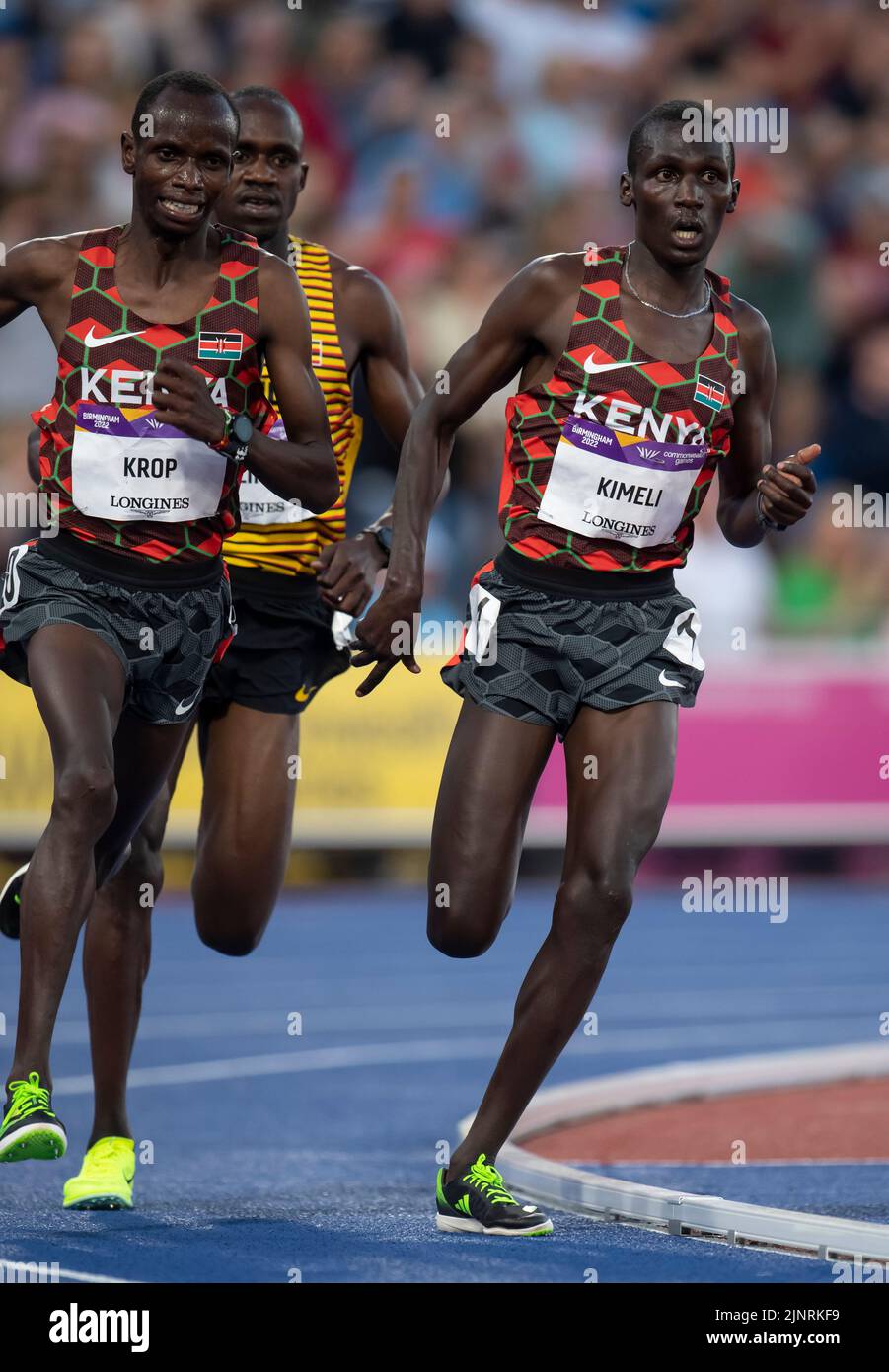 Jacob Krop and Nicholas Kipkorir Kimeli of Kenya and Jacob Kiplimo of ...