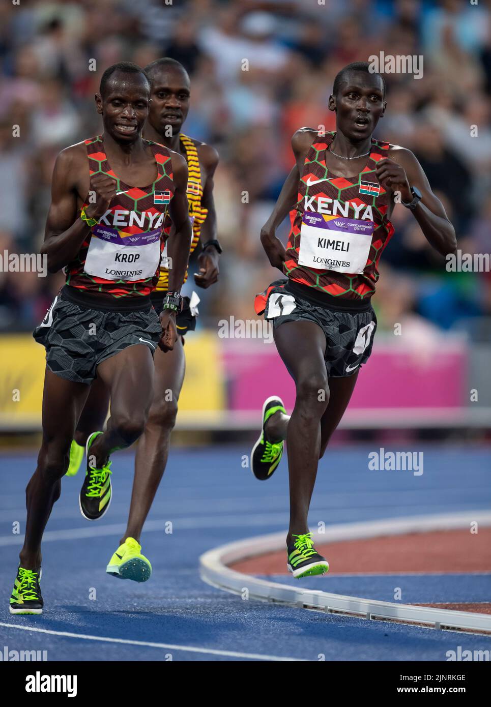 Jacob Krop and Nicholas Kipkorir Kimeli of Kenya and Jacob Kiplimo of ...