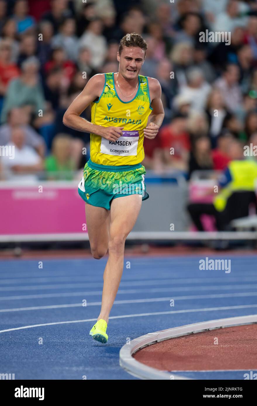 Matthew Ramsden of Australia competing in the men’s 5000m final at the ...