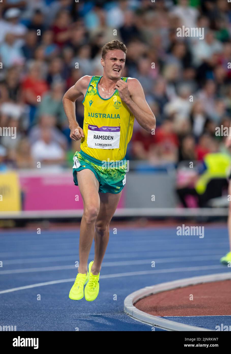 Matthew Ramsden of Australia competing in the men’s 5000m final at the ...