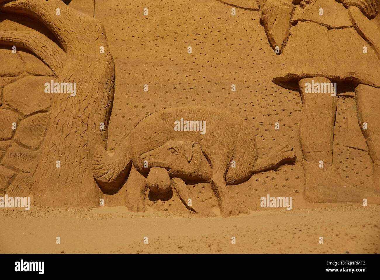 Sondervig, Denmark, June, 2022: International Sand Sculpture Festival ...
