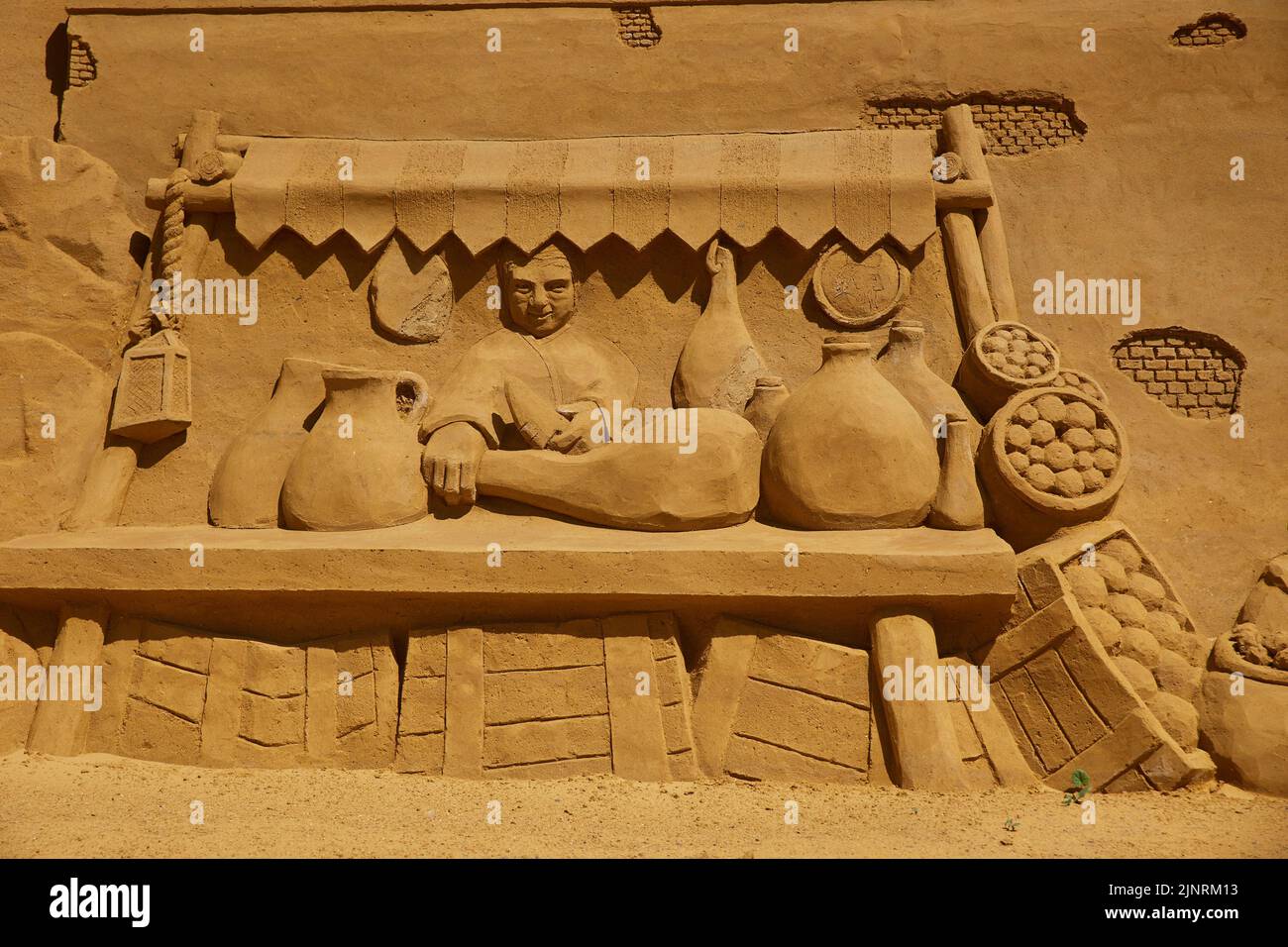 Sondervig, Denmark, June, 2022: International Sand Sculpture Festival ...