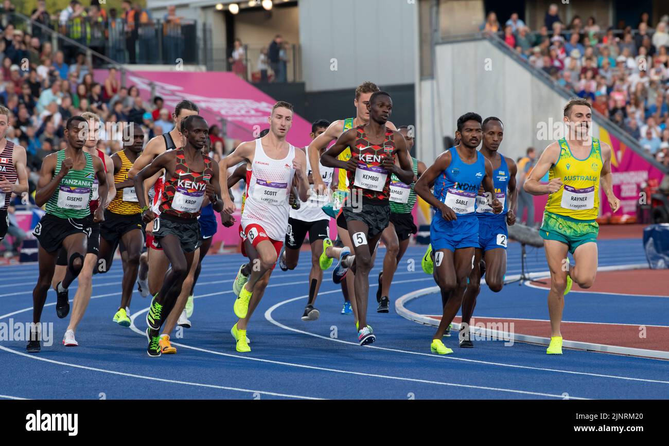 Men’s 5000m final start at the Commonwealth Games at Alexander Stadium ...
