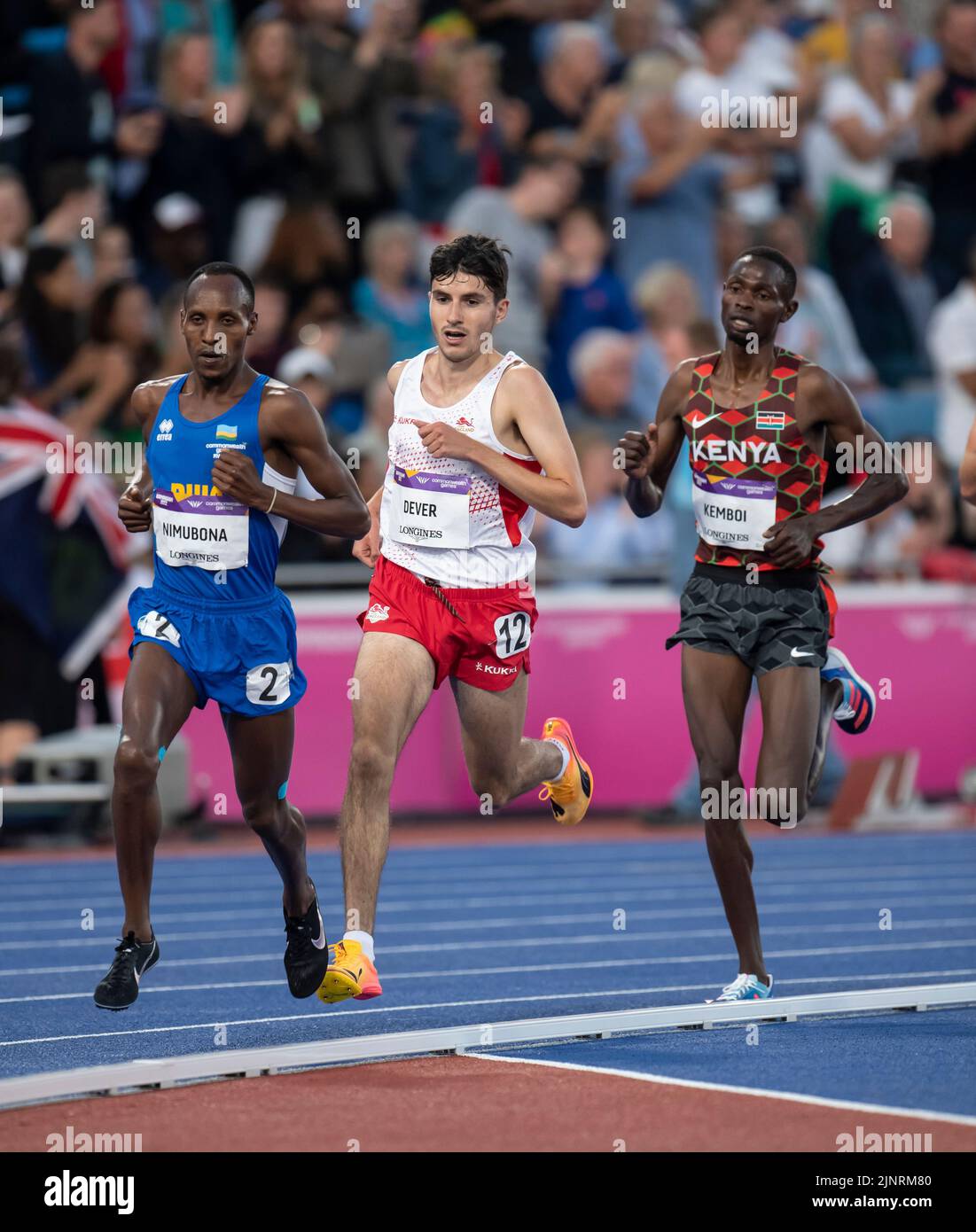 Patrick Dever of England competing in the men’s 5000m final start at ...