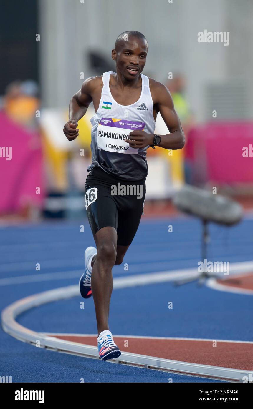 Tebello Ramakongoana of Lesotho competing in the men’s 5000m final ...