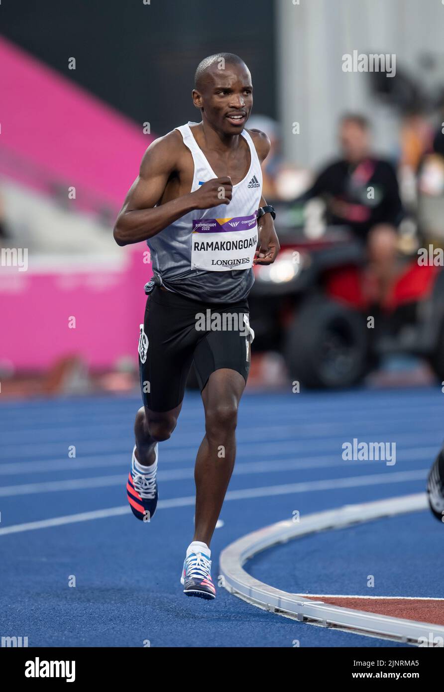 Tebello Ramakongoana of Lesotho competing in the men’s 5000m final ...
