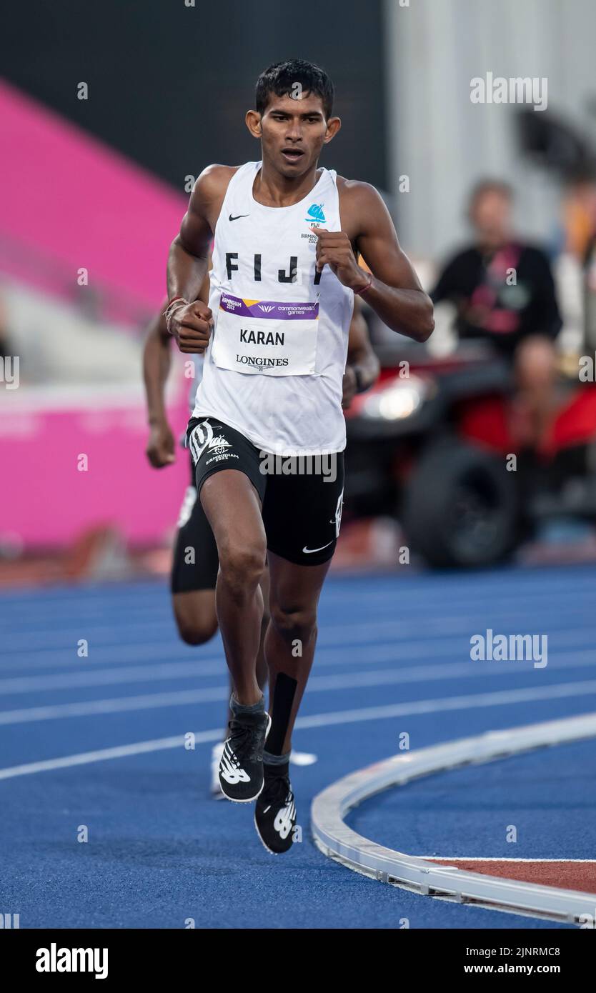Yeshnil Karan of Fiji competing in the men’s 5000m final start at the ...