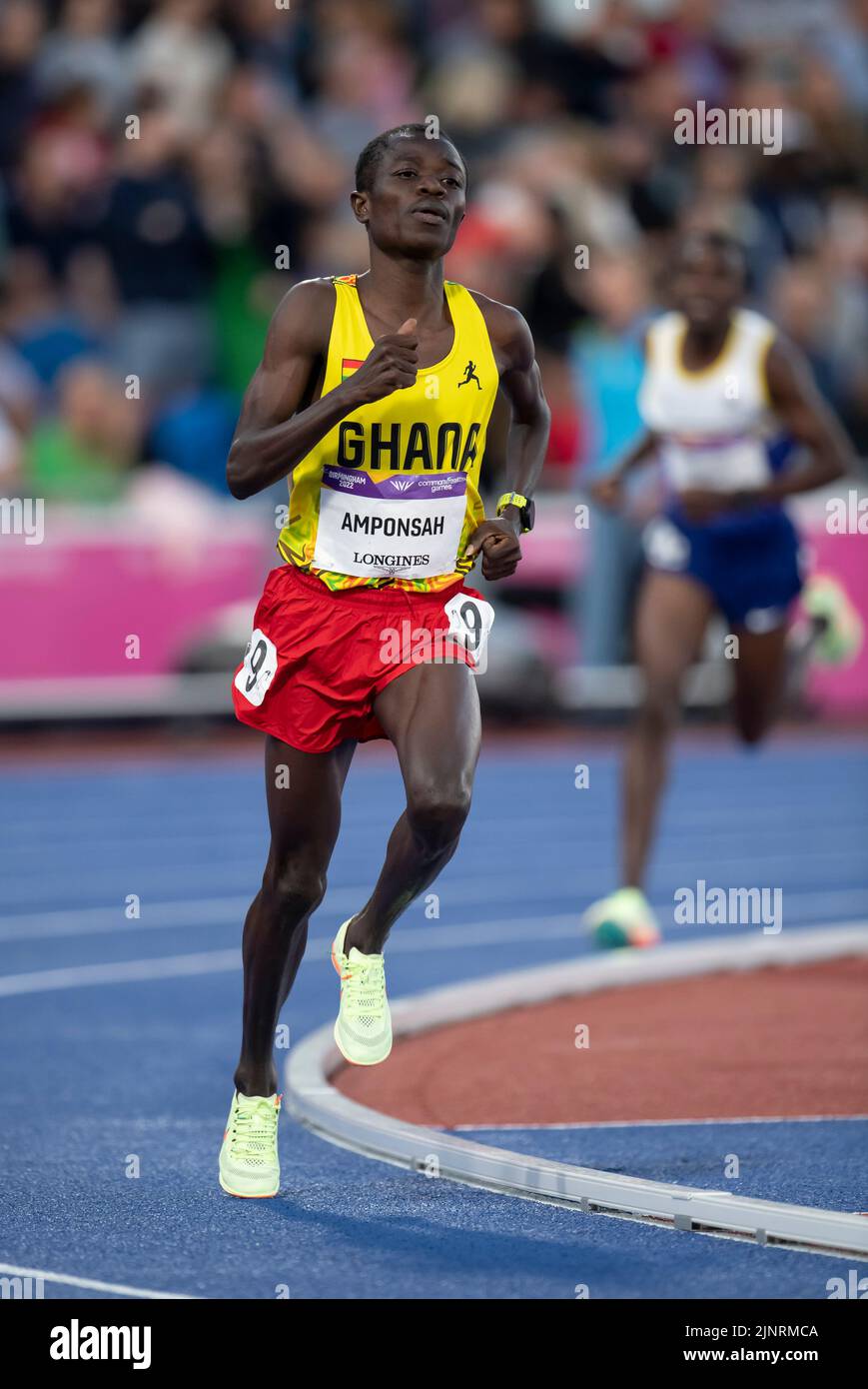 William Amponsah of Ghana competing in the men’s 5000m final start at ...