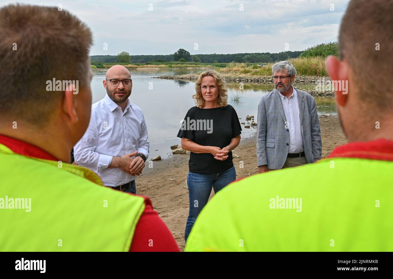 13 August 2022, Brandenburg, Frankfurt (Oder): Steffi Lemke (Bündnis 90 ...