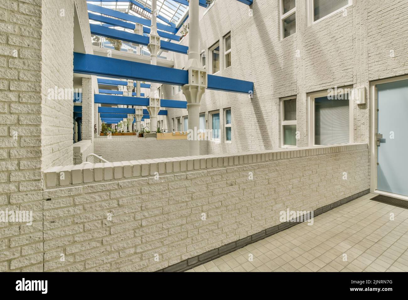 Ground floor for parking place in the modern high rise apartment Stock ...