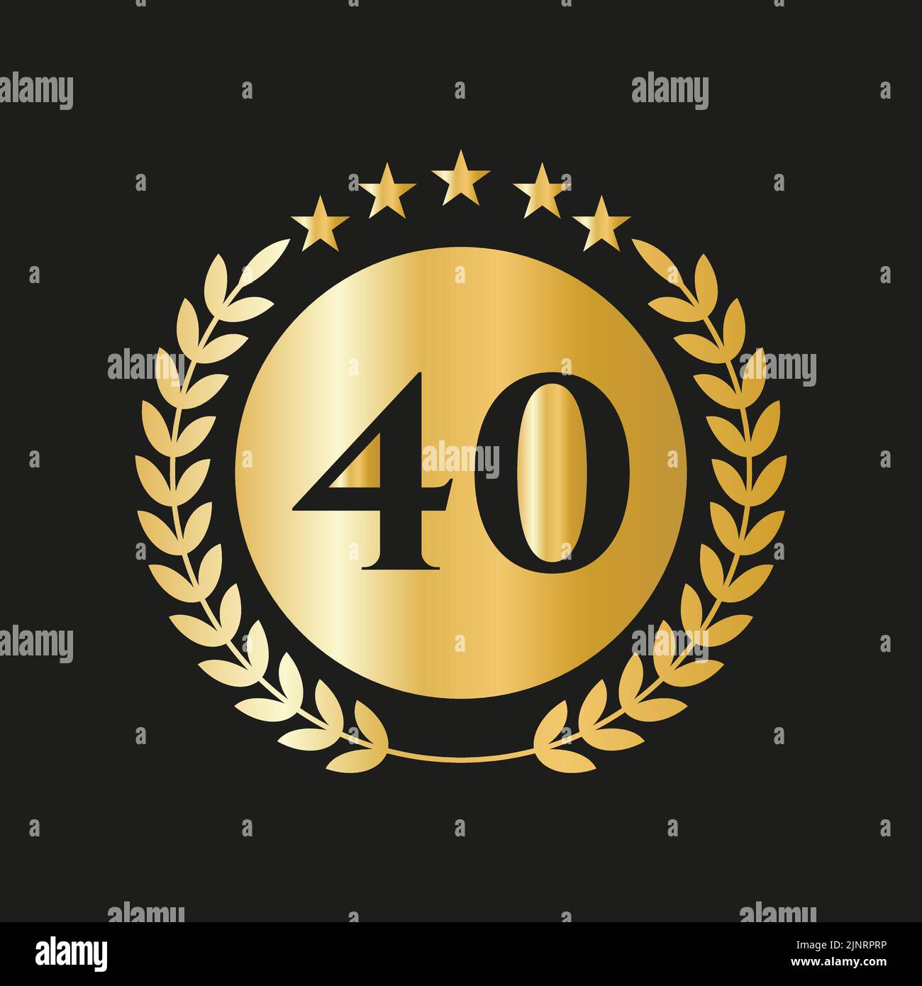 Happy 40th birthday Stock Vector Images - Alamy