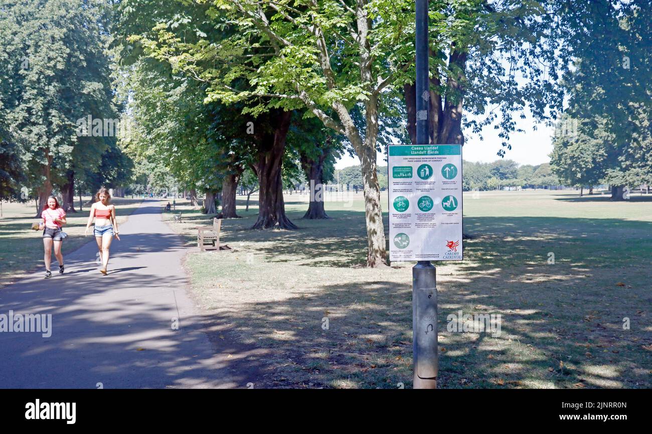 Cardiff park. Summer 2022. August Stock Photo - Alamy