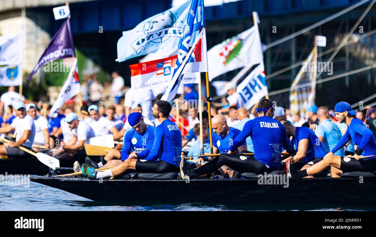 Start of the 25th Neretva Boat Marathon in Metkovic, Croatia on 13 ...