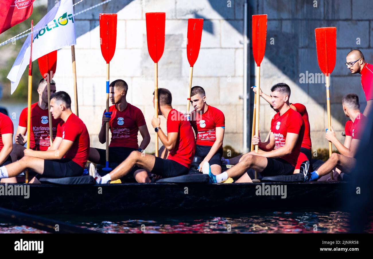Start of the 25th Neretva Boat Marathon in Metkovic, Croatia on 13 ...