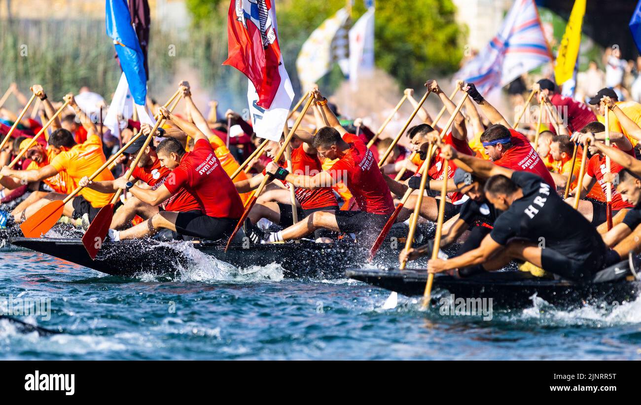 Start of the 25th Neretva Boat Marathon in Metkovic, Croatia on 13 ...