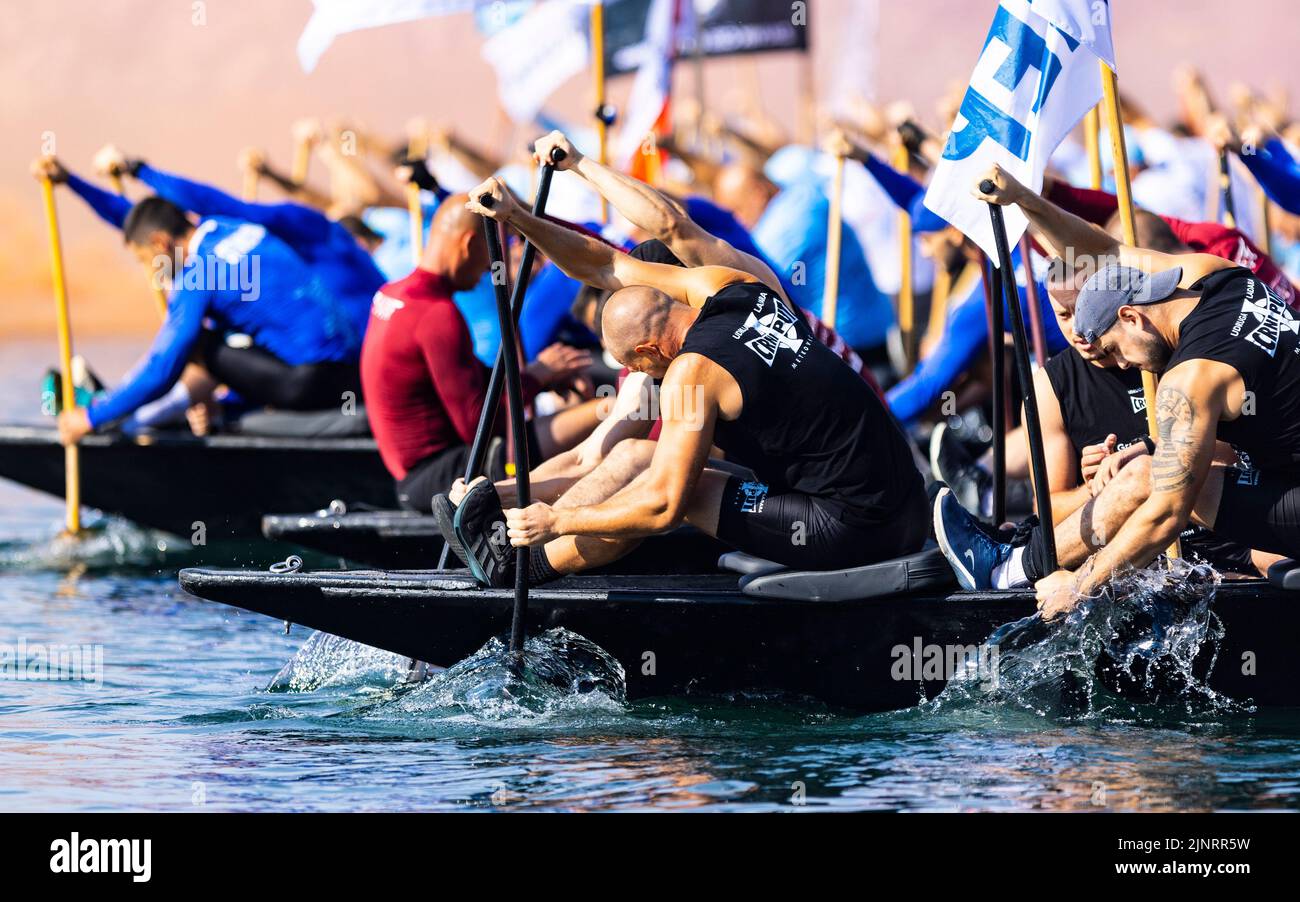 Start of the 25th Neretva Boat Marathon in Metkovic, Croatia on 13 ...