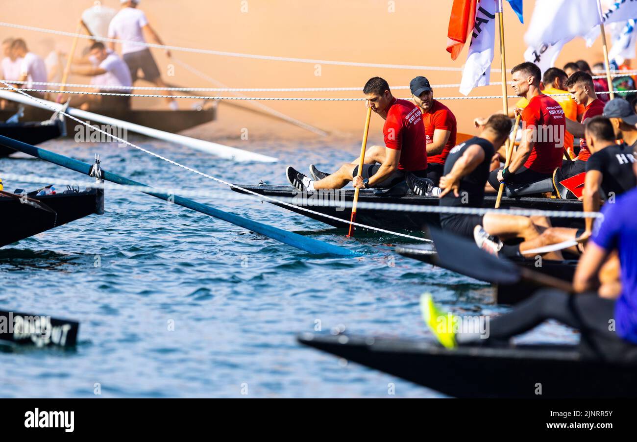Start of the 25th Neretva Boat Marathon in Metkovic, Croatia on 13 ...
