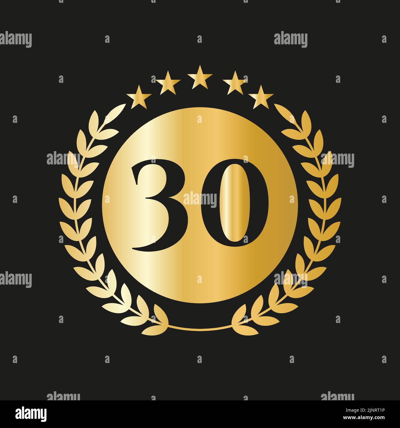 30th Years Anniversary Celebration Icon Vector Logo Design Template ...