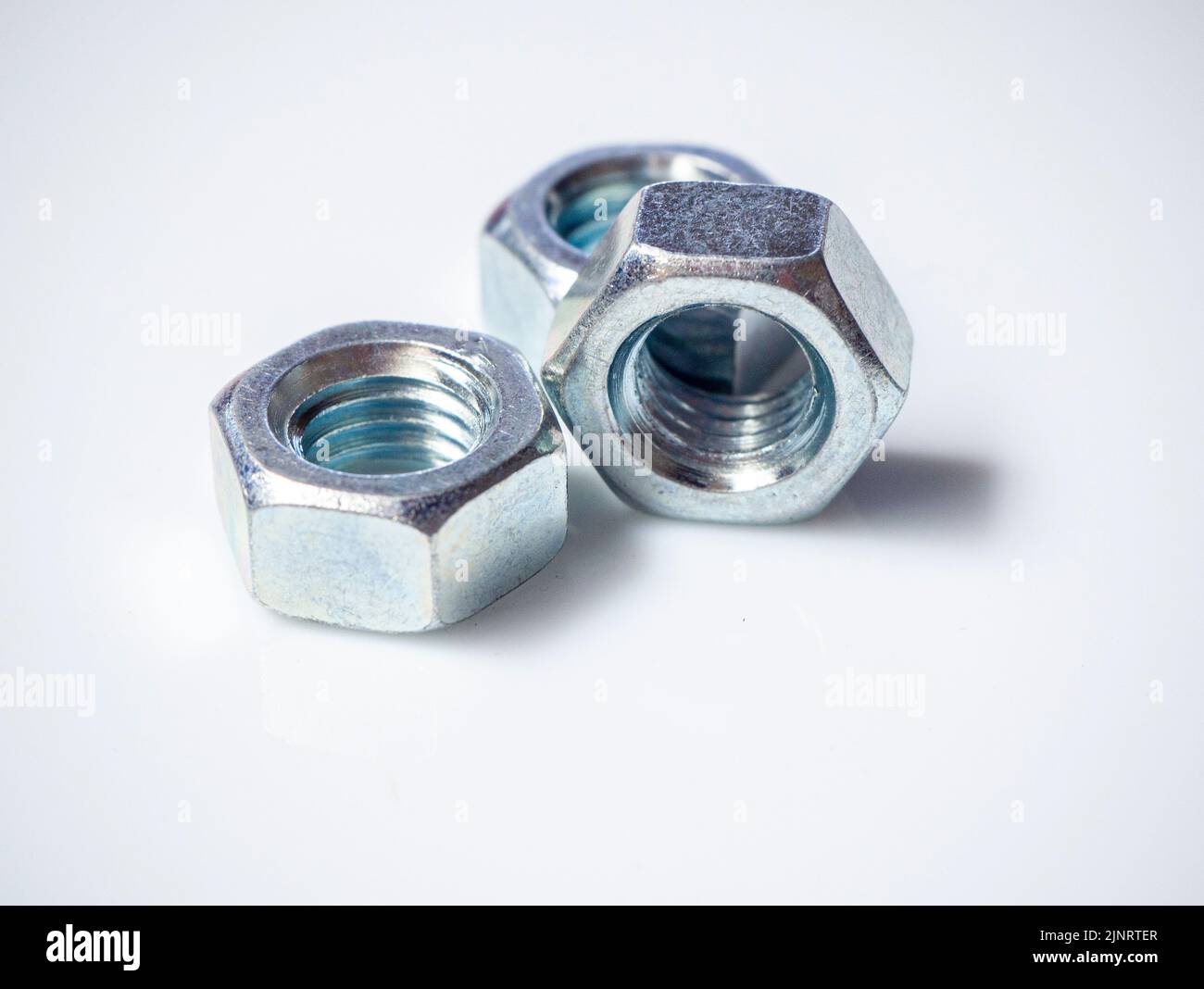 Metal hexagon nuts different hi-res stock photography and images - Alamy