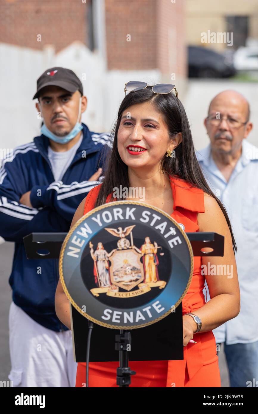 Queens, New York, USA. 12th Aug, 2022. Senator Jessica Ramos, Office of ...