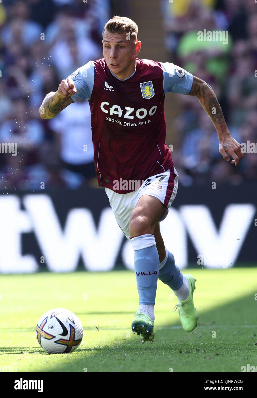Lucas digne of aston villa football club hi-res stock photography and ...