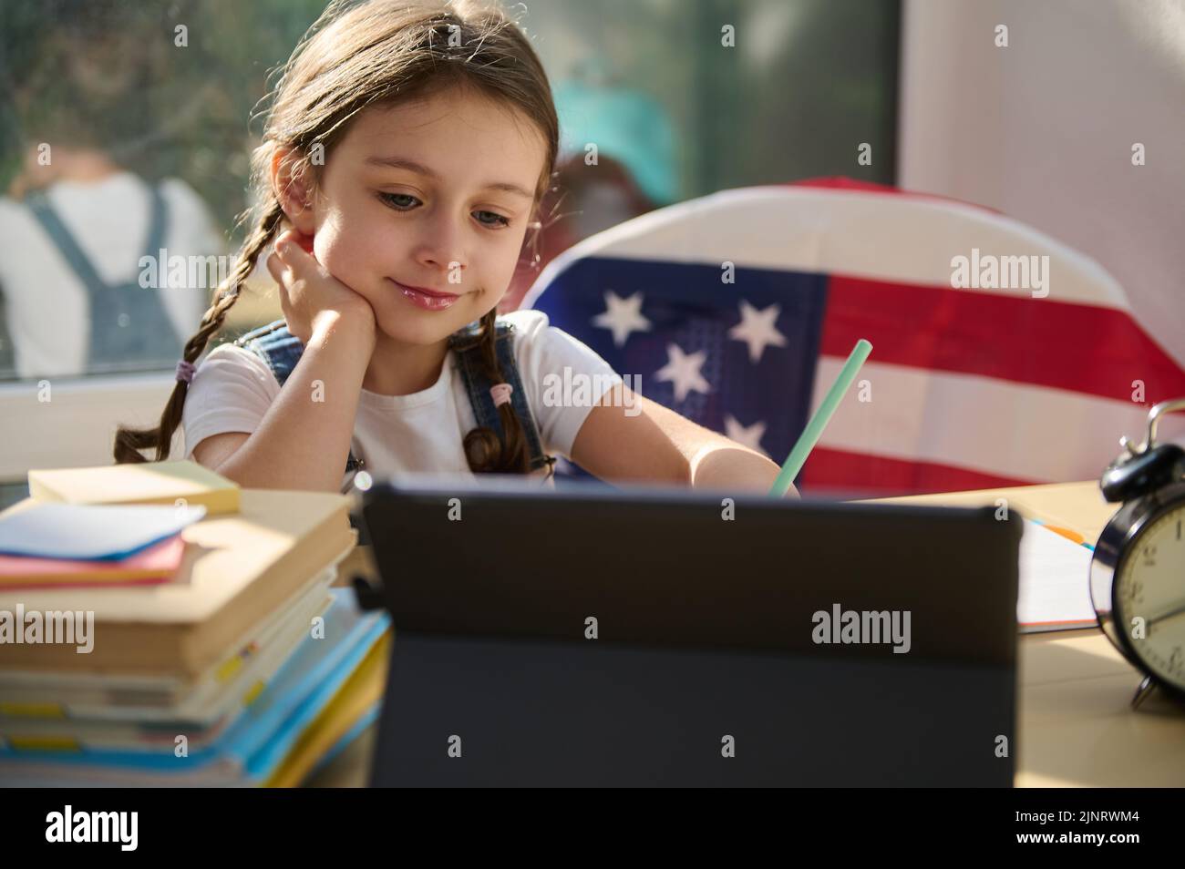 Children watching a video in school hi-res stock photography and images ...