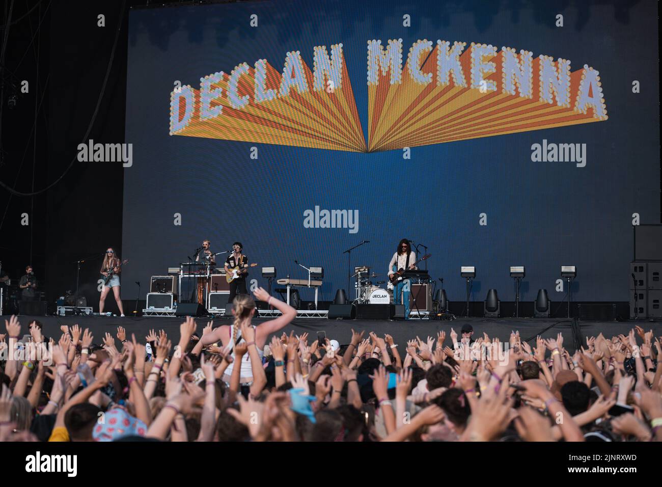 Newquay, Cornwall, UK. 13th August, 2022. Declan McKenna performing on ...