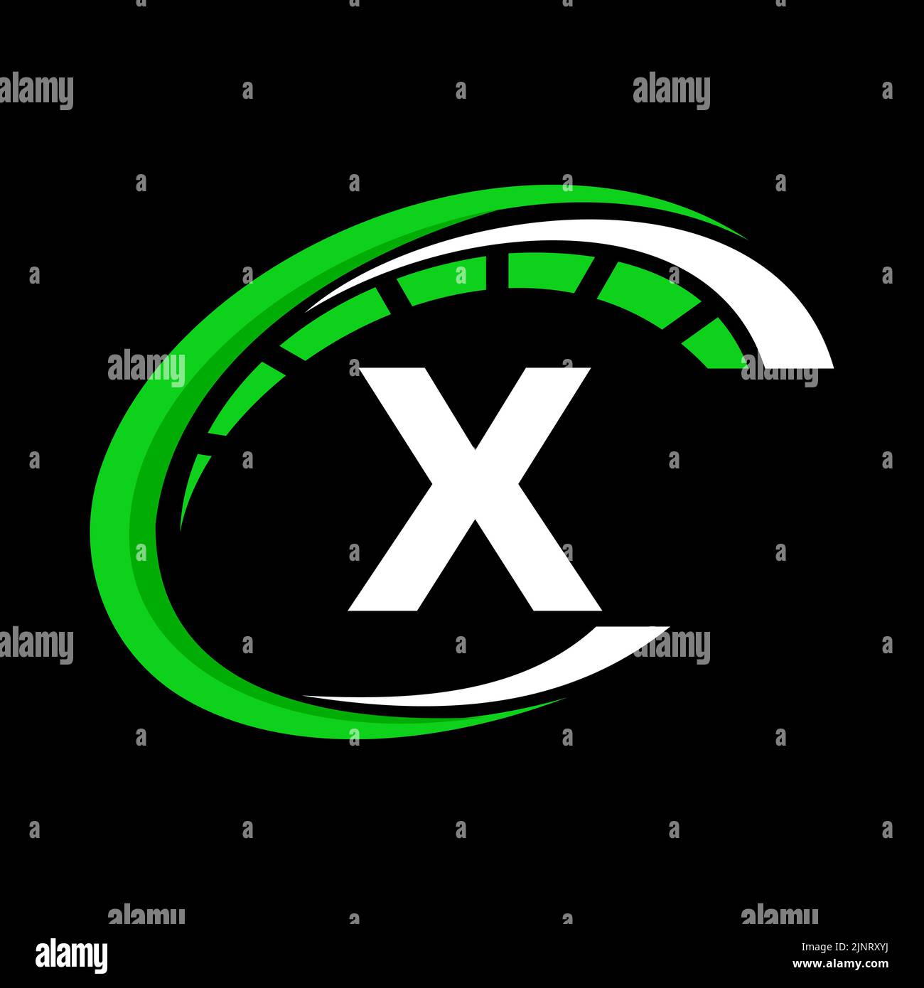 Sport Car Logo On Letter X Speed Concept. Car Automotive Template For ...