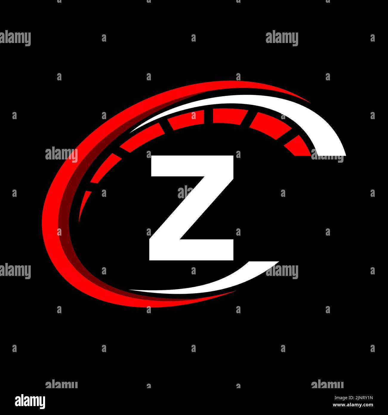 Sport Car Logo On Letter Z Speed Concept. Car Automotive Template For ...