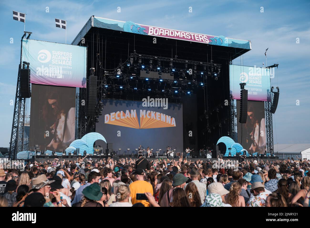 Newquay, Cornwall, UK. 13th August, 2022. Declan McKenna performing on ...