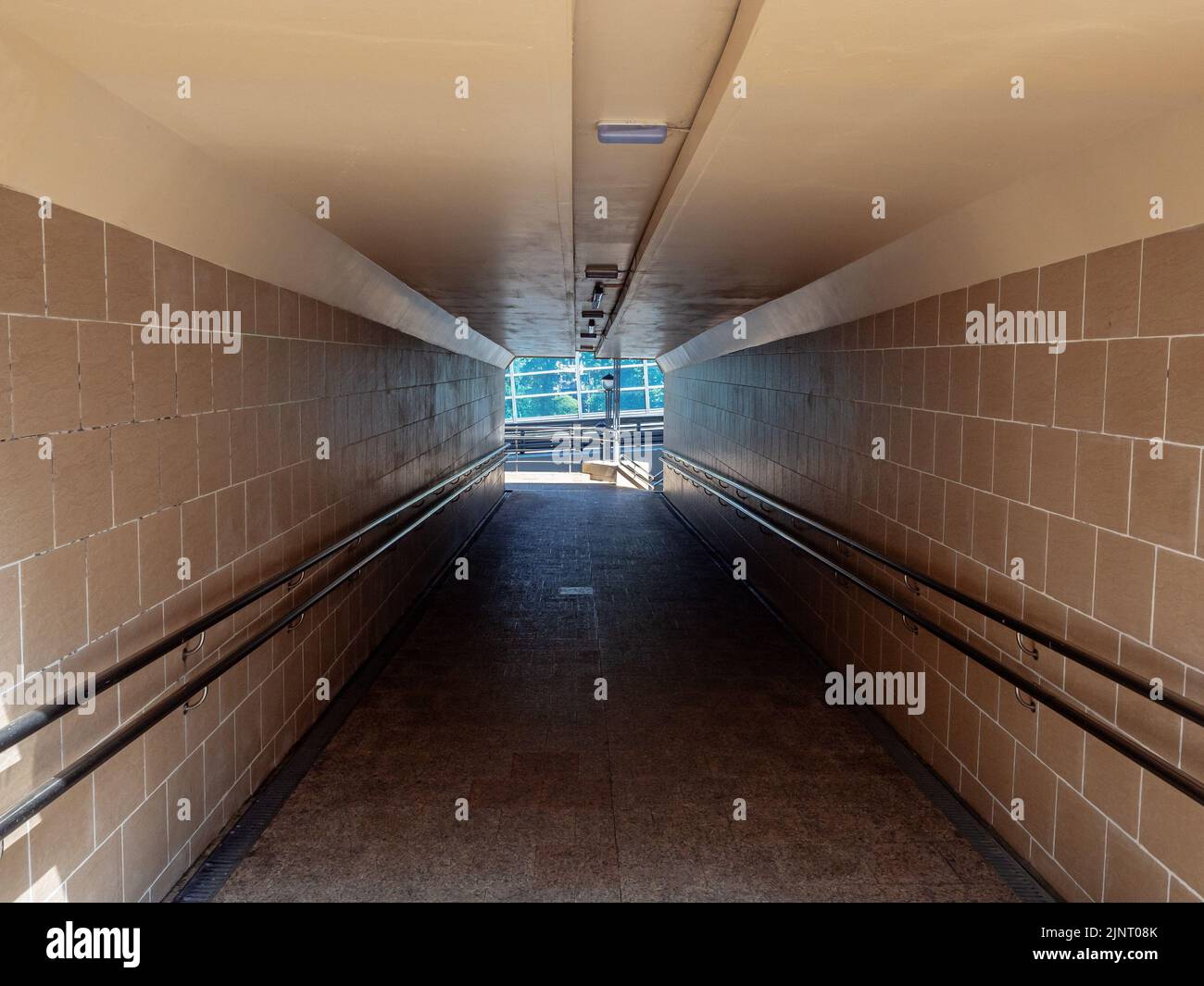Underpass tunnel. Light at the end of underpass tunnel Stock Photo - Alamy
