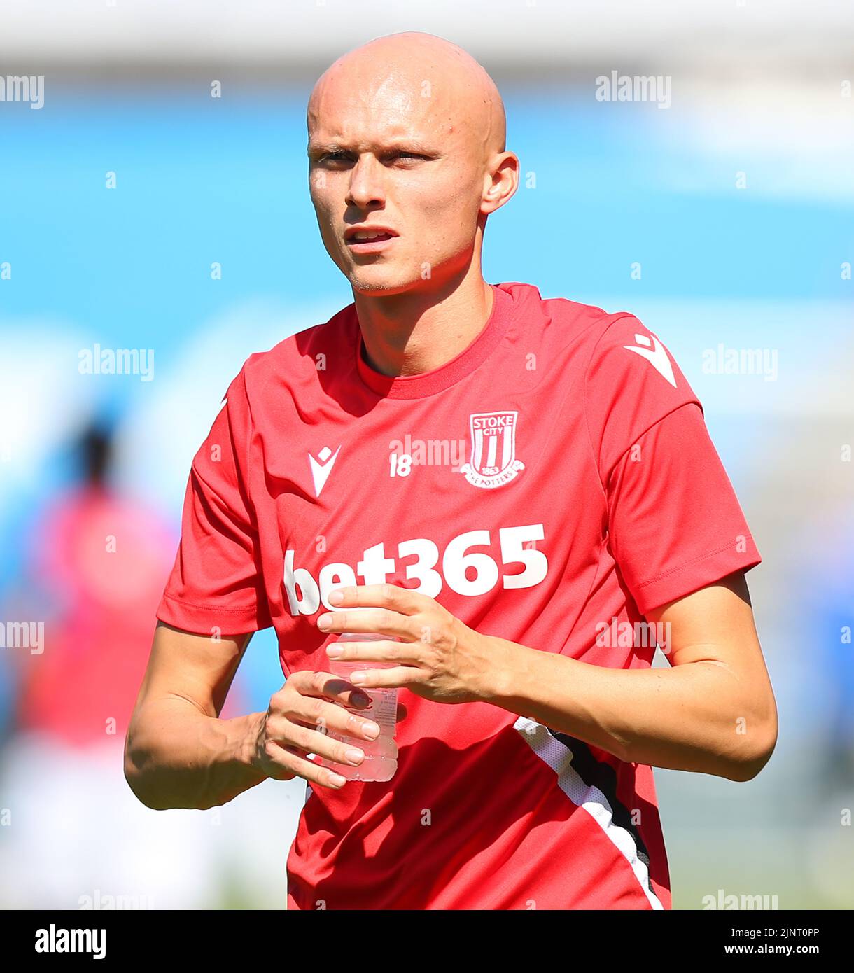 Huddersfield, England, 13th August 2022. Will Smallbone of Stoke City ...