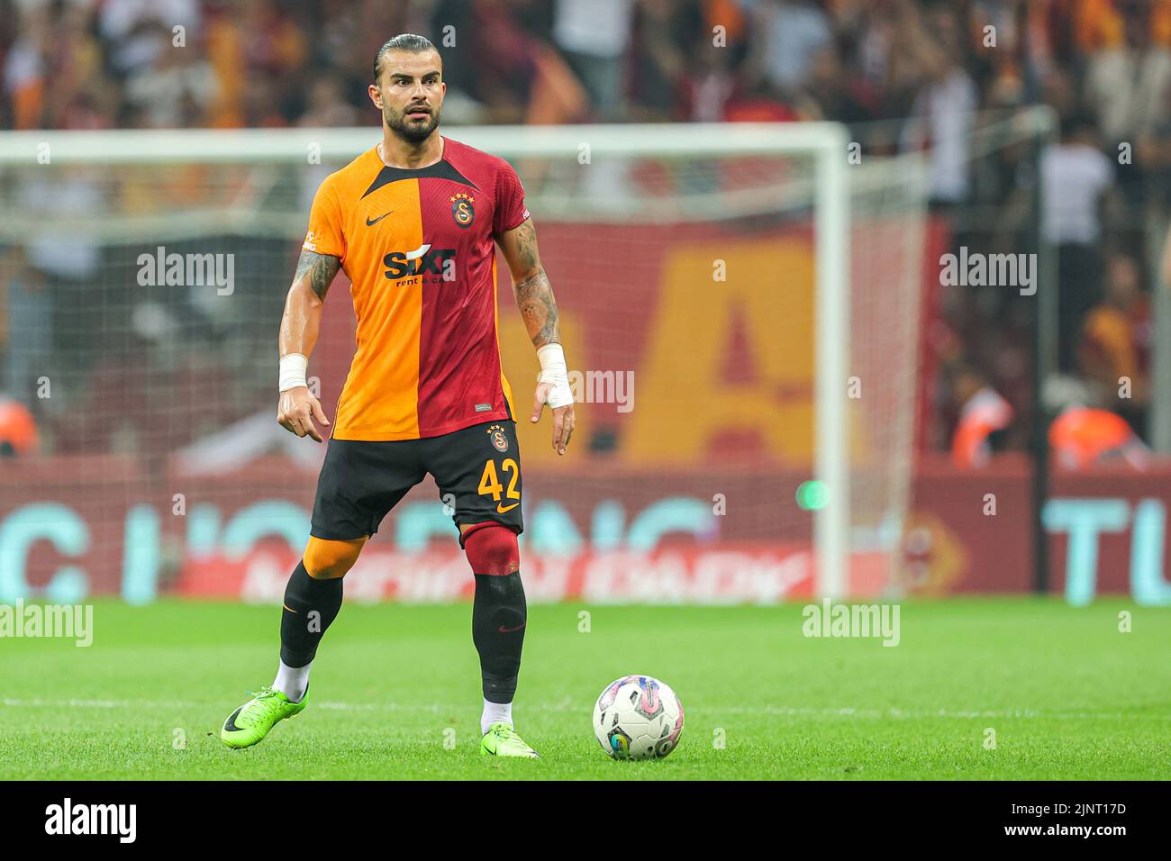 ISTANBUL, TURKIYE - AUGUST 13: Abdulkerim Bardakci of Galatasaray SK ...