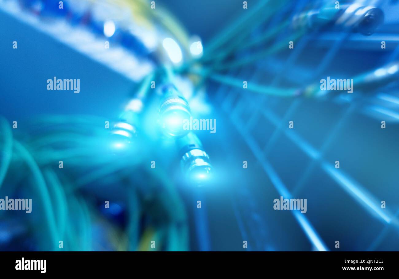 Modern high tech internet data center room Stock Photo - Alamy