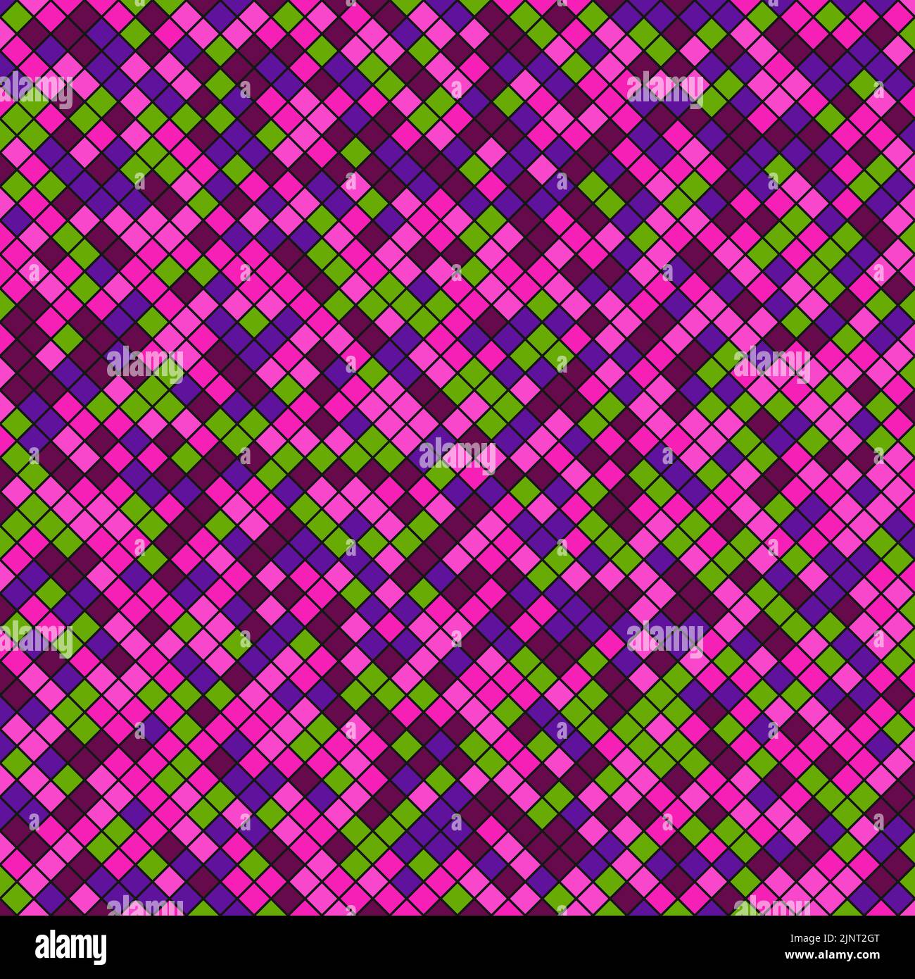 Colorised Rhombuses tiles tessellation pattern illustration Stock ...