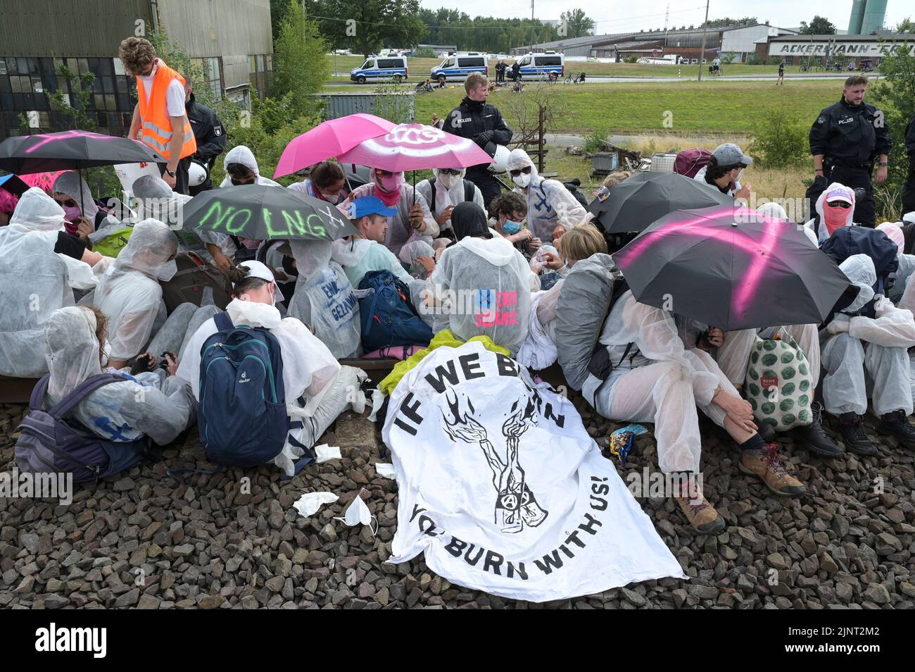 GERMANY, Hamburg, climate camp 2022 for climate protection and climate ...