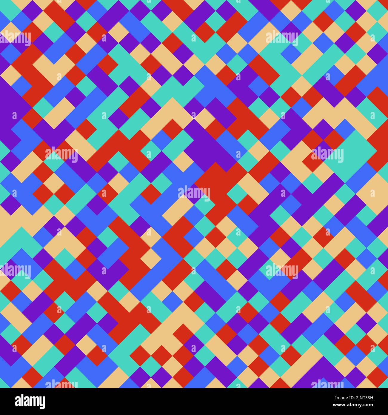 Colorised Rhombuses tiles tessellation pattern illustration Stock ...