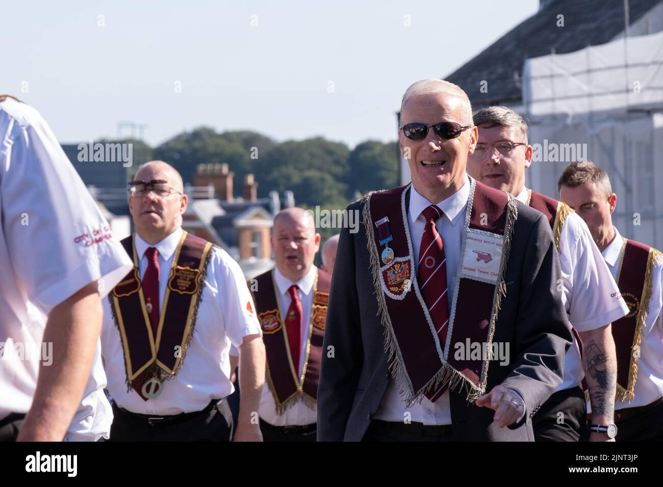 Londonderry, United Kingdom. 13 Aug, 2022. Pictured right Gregory ...