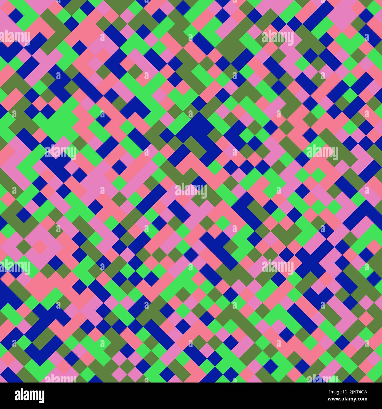 Colorised Rhombuses tiles tessellation pattern illustration Stock ...