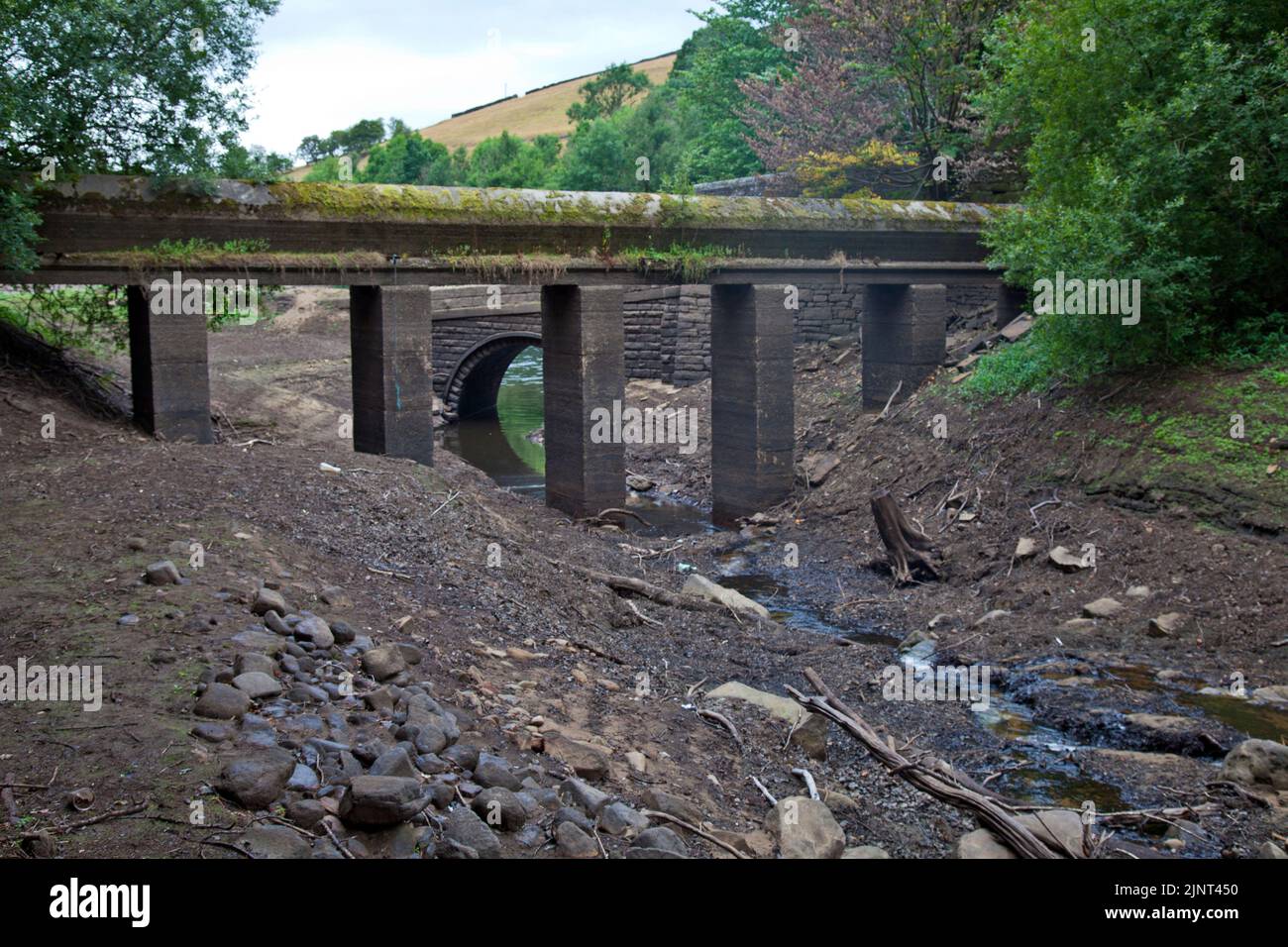 Summer 2022 at Ladybower Reservoir, Peak District, Uk landscape Stock ...