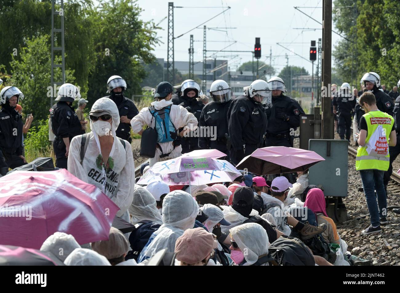 GERMANY, Hamburg, climate camp 2022 for climate protection and climate ...