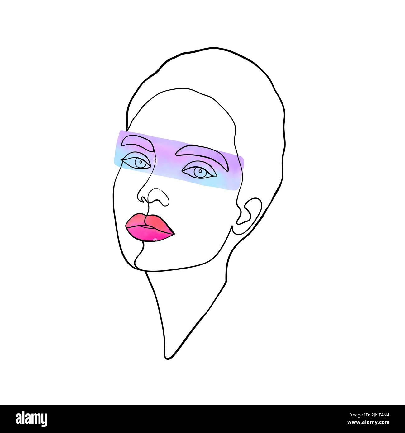 Minimal woman face Stock Vector Image & Art - Alamy