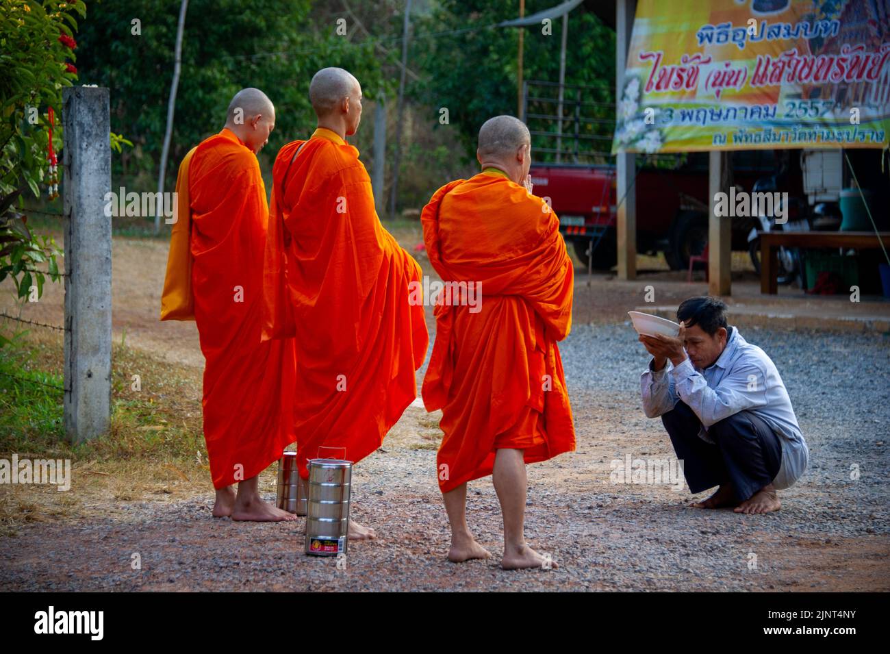 Early morning ritual alms hi-res stock photography and images - Alamy