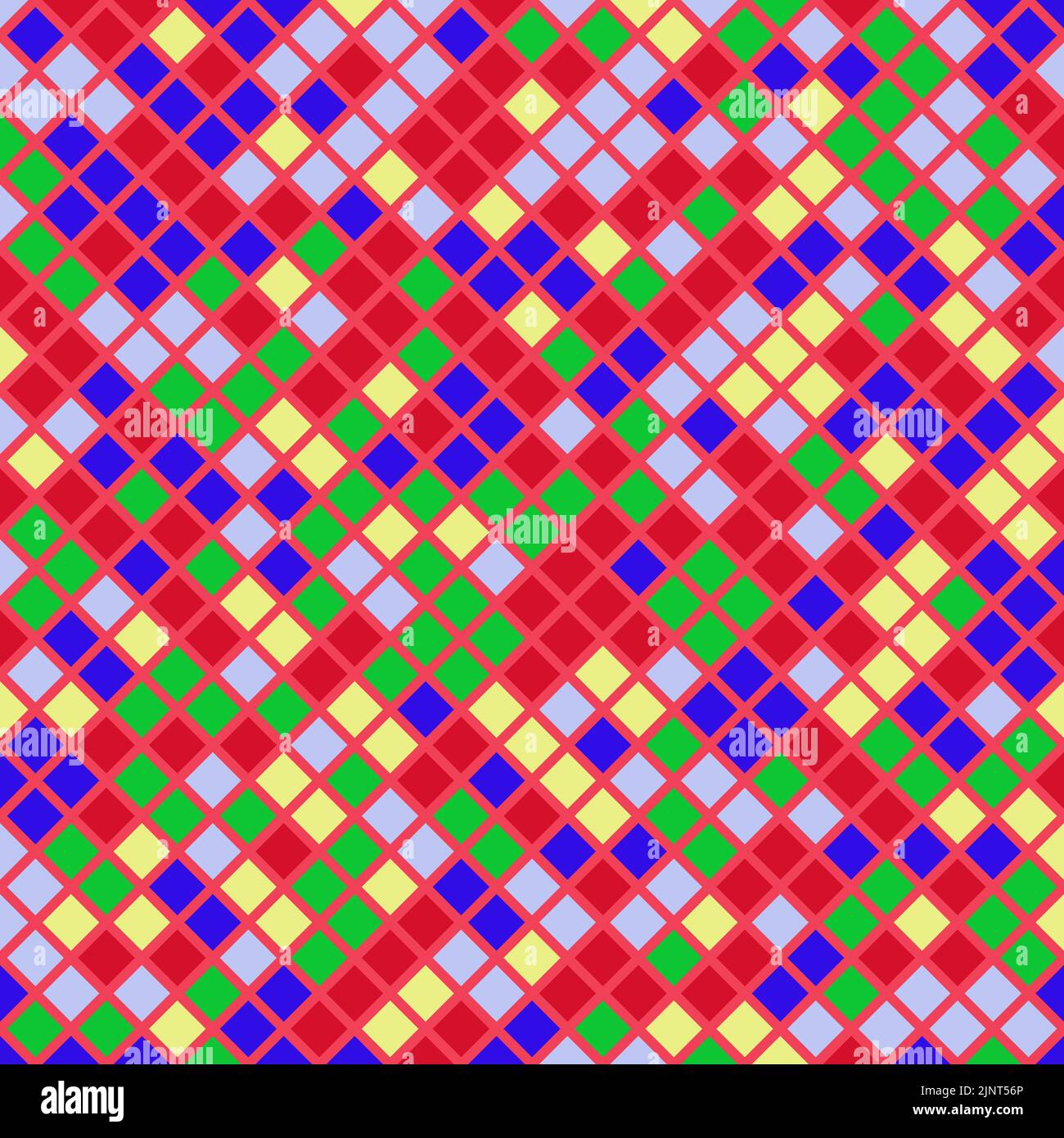 Colorised Rhombuses tiles tessellation pattern illustration Stock ...