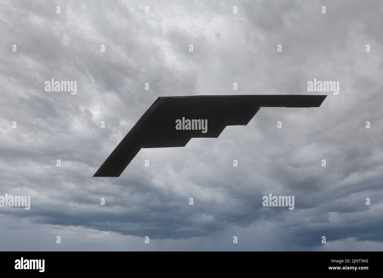 Northrup B-2 Bomber in flight in a cloudy sky Stock Photo - Alamy