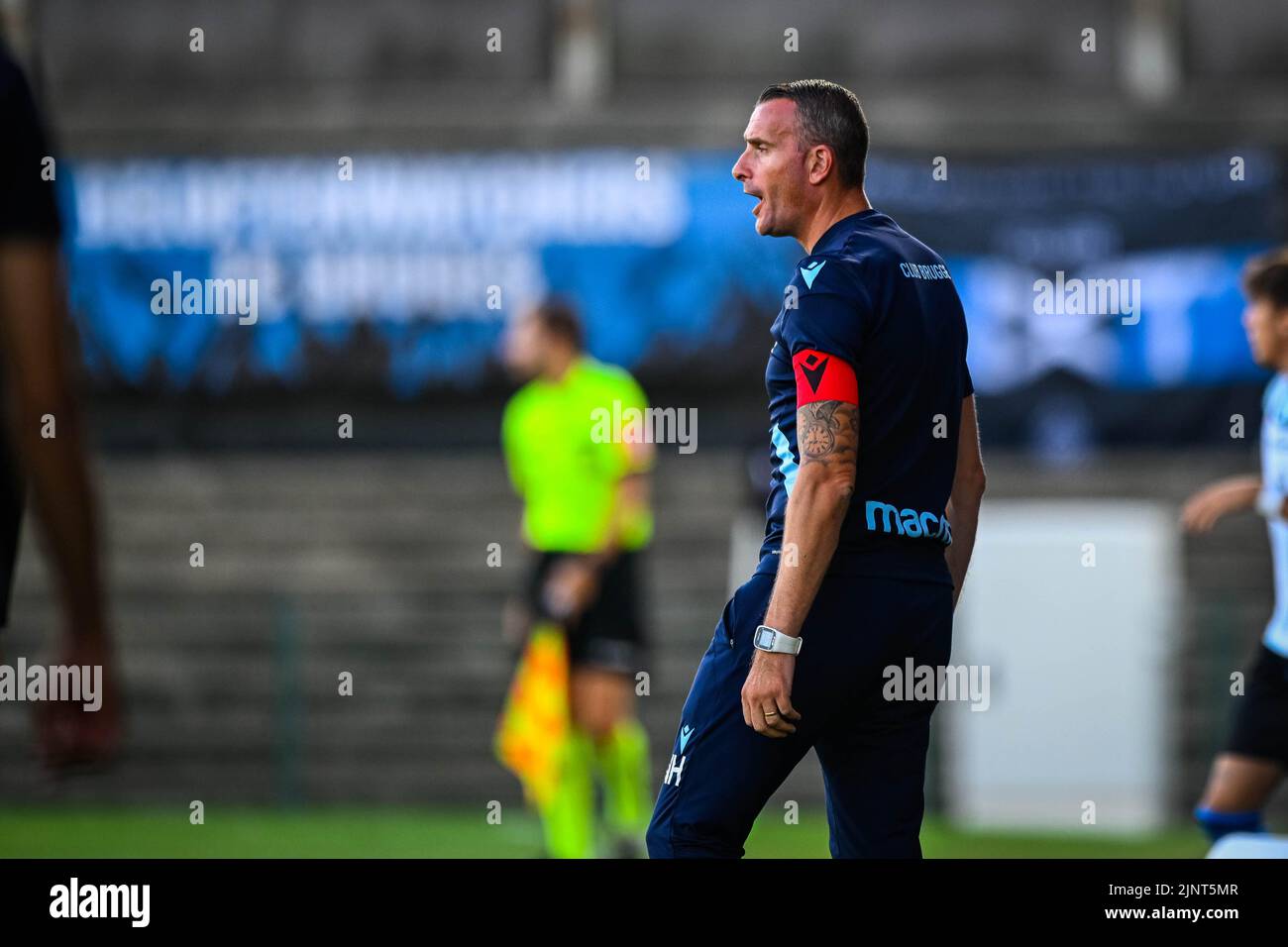 Club NXT's head coach Nicky Hayen pictured during a soccer match ...