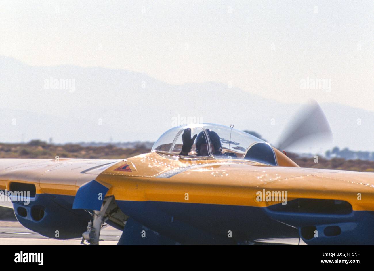 Northrup N9M taxis at Edwards Air Force Base in California Stock Photo ...